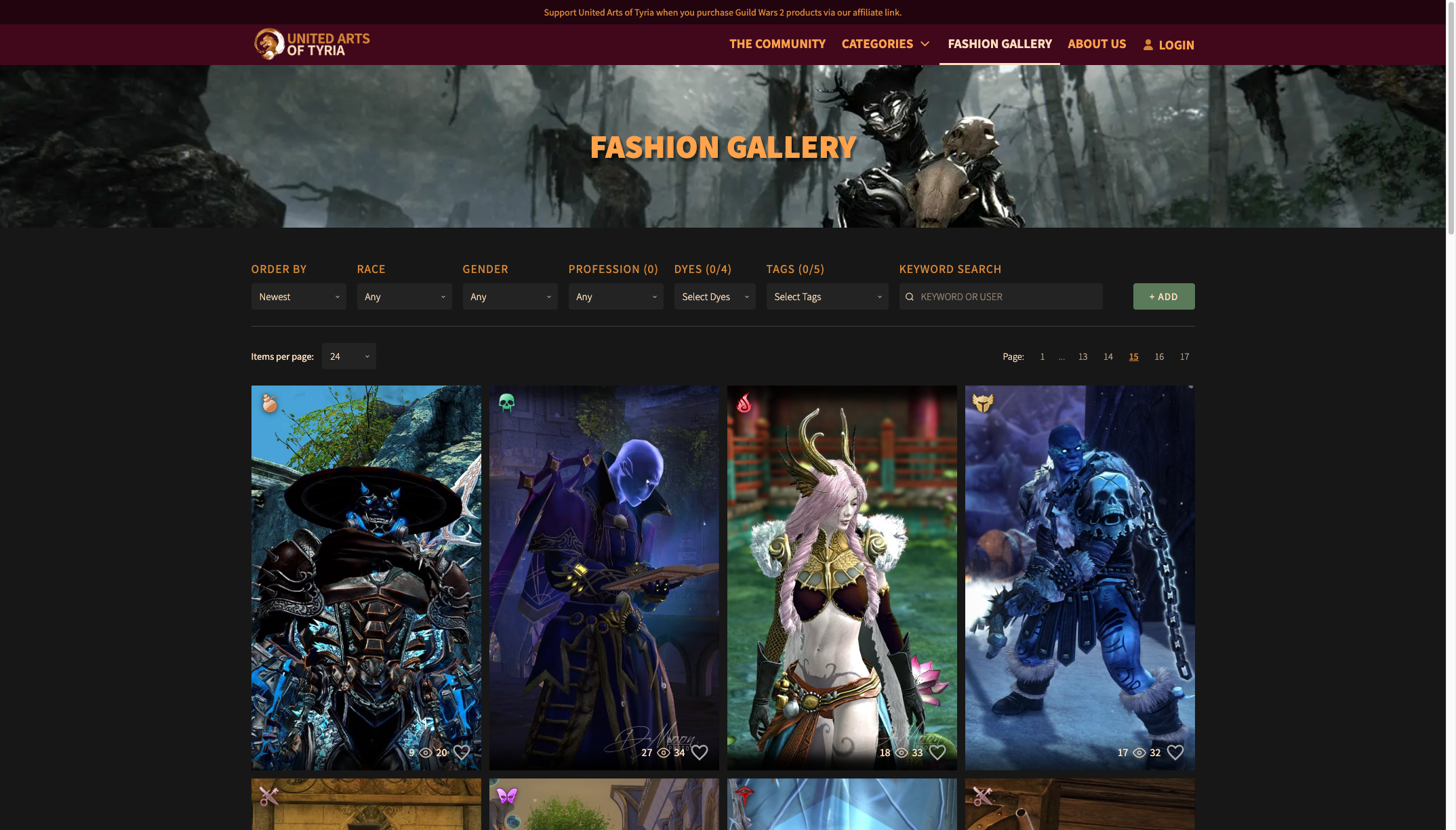 Fashion Gallery Website (GW2Style but better!) by [UAoT] - Fashion Wars ...