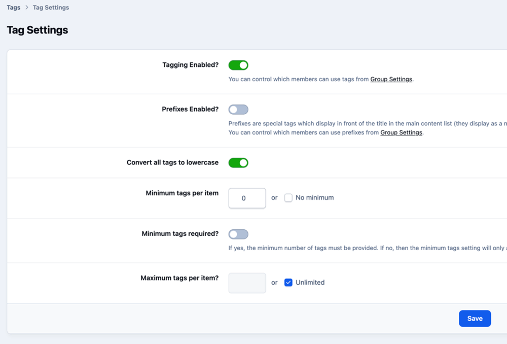 Adding new tags in version 5 - Feature Support - Invision Community