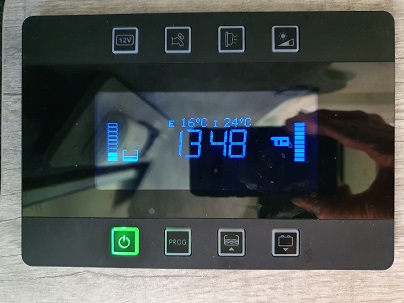 CBE PC380-BS Control Panel Clock Setting - Motorhome Matters - Out ...