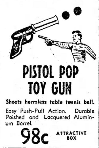 1950 - Pistol Pop Gun By C. A. Hall Manufacturing Co (revised) - ROBOT ...
