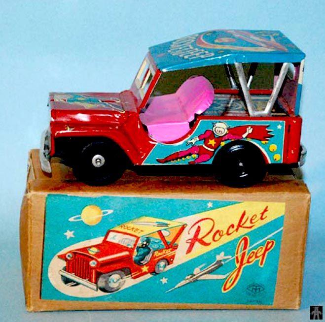 1955 - Rocket Jeep by Masudaya - ROBOT & SPACE TOY TIMELINE ...