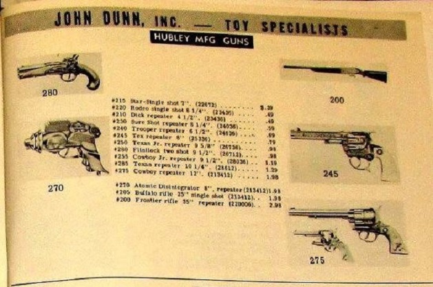 1953 - Atomic Disintegrator by Hubley - ROBOT & SPACE TOY TIMELINE ...