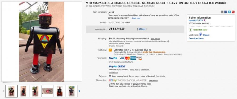 MEXICAN ROBOT ALL TIME HIGH PRICE - ROBOT TALK - Alphadrome | Home of ...