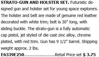 Strato Gun and Holster Set - SPACE GUNS - Alphadrome | Home of the ...