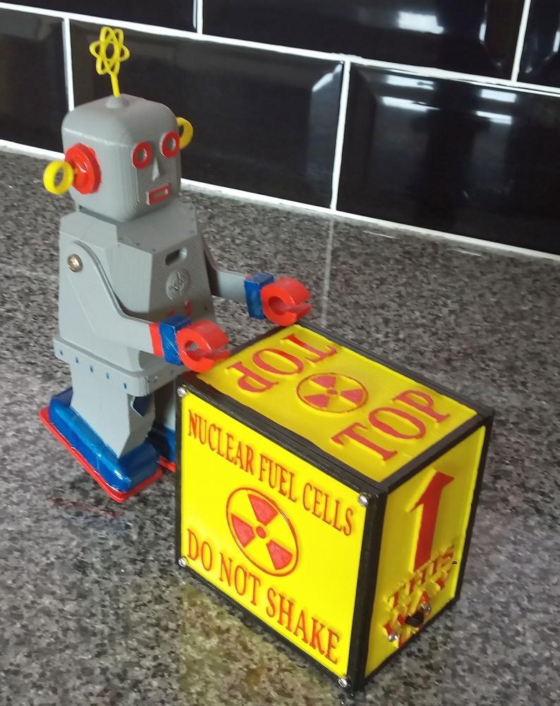 Deluxe cart rolling robot. with moving feet and arms. - 3D PRINTED ...
