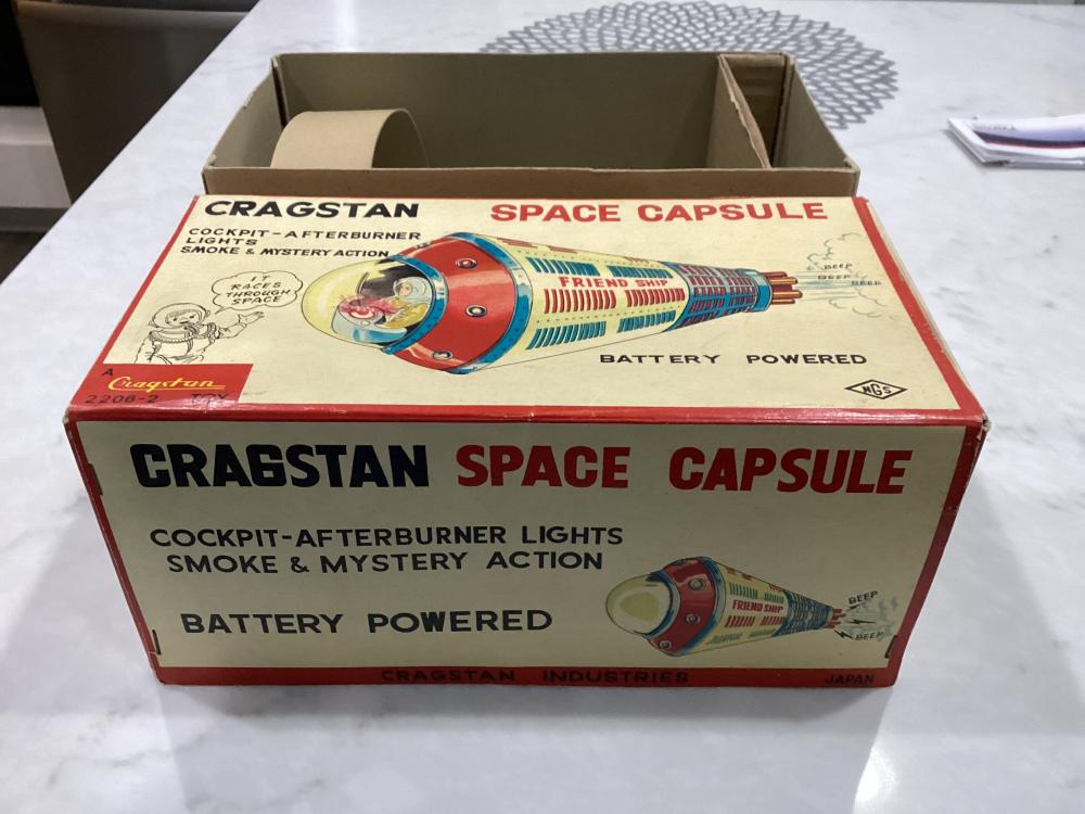 1960's battery operated Cragstand Friendship space capsule. - ROBOT ...