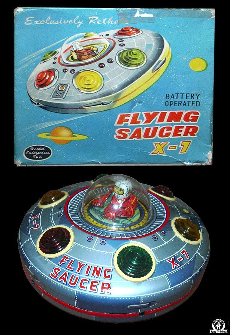 FLYING SAUCER X-7 - MASUDAYA for RETHEL - JAPAN - Toy Database ...