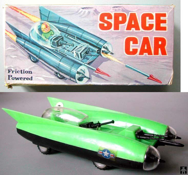 FRICTION POWERED SPACE CAR - FERRYMAN - HONG KONG - Toy Database ...