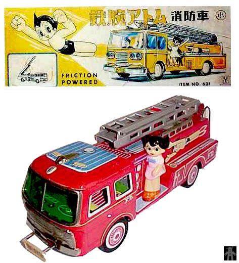 ASTRO BOY FIRE CAR - YONEZAWA - JAPAN - Toy Database - Alphadrome ...