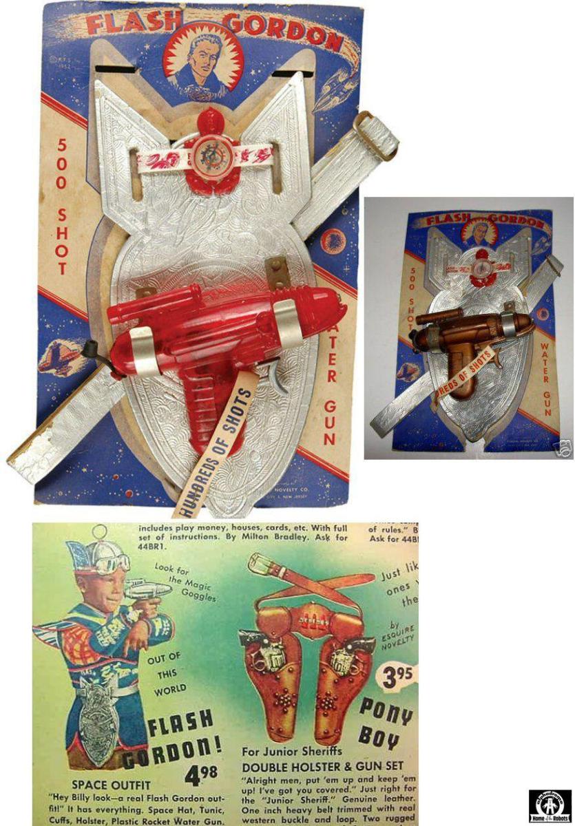 FLASH GORDON WATER PISTOL SET - ESQUIRE NOVELTY CO - USA - Toy Database ...