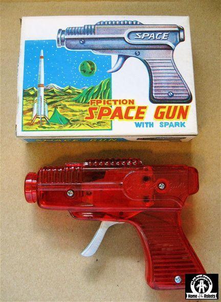 FRICTION SPACE GUN WITH SPARK - MAKER? - JAPAN - Toy Database ...