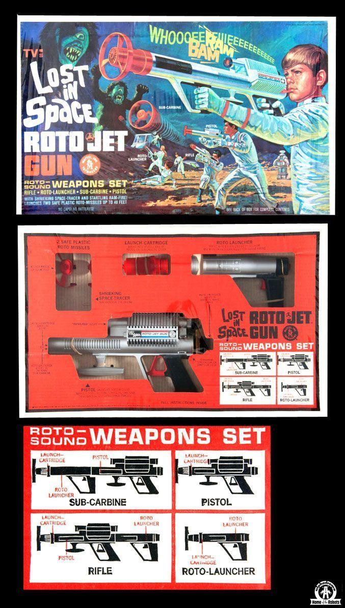 LOST IN SPACE ROTO-JET GUN - MATTELL - USA - Toy Database - Alphadrome ...