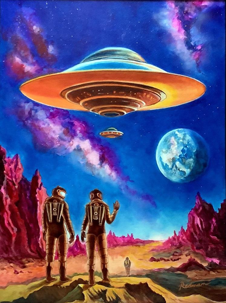 MARS MISSION PASSING PHOBOS - ROBOT & SPACE ART - Alphadrome | Home of ...