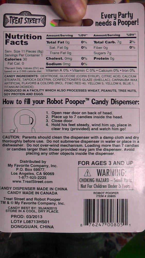 Need help searching for bizarre lost jelly bean pooping toy robot ...