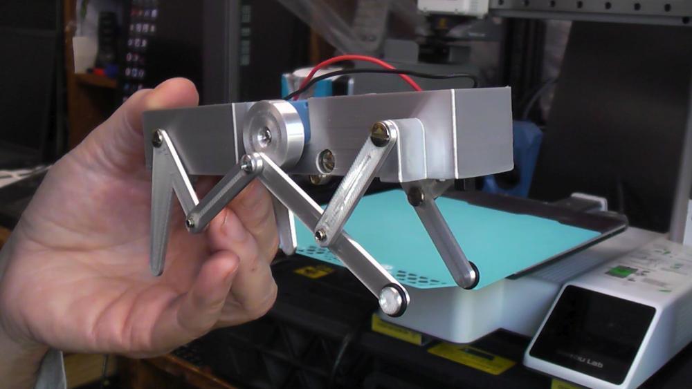 Simple 4 leg walking robot base. Use any TT gearmotor. - 3D PRINTED ...