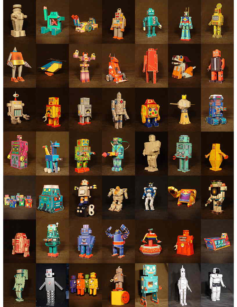 32 Paper Craft Robots - PAPER CRAFT ROBOTS - Alphadrome | Home of the ...