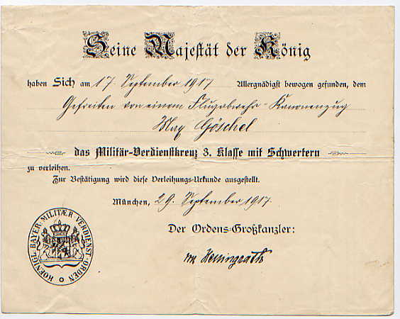 Bavarian Cross of Military Merit 3rd class - Germany: Imperial: The ...
