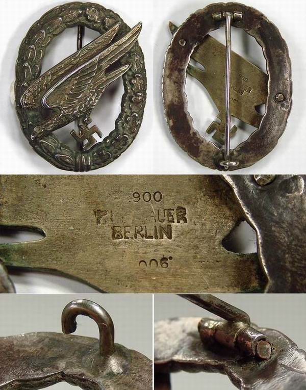 Fake Para Badges - Wehrmacht Medals, Decorations & Awards - Gentleman's ...