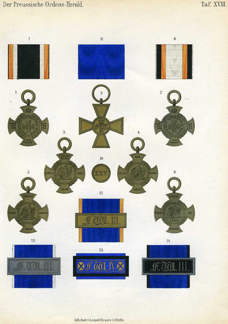 Prussian 1866 Koniggratz Cross - Germany: Imperial: The Orders ...