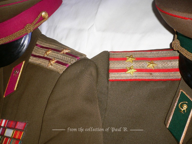 M1958 Soviet Medical Colonel's uniform- Blue trousers and red/green ...