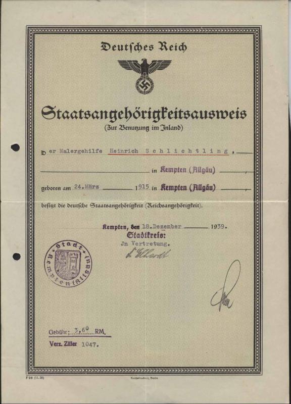Flea-market Finds - Third Reich Mixed Paper Convolute - Germany: Third ...