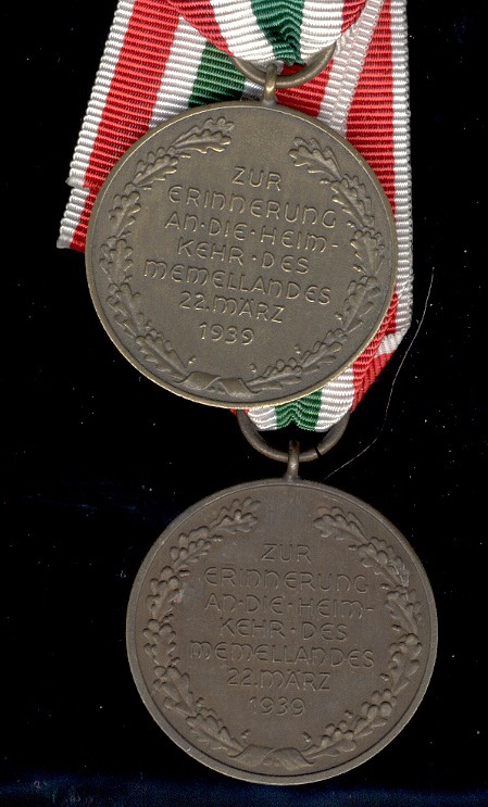 Memel Medals - State, Civil Awards & Decorations - Gentleman's Military ...