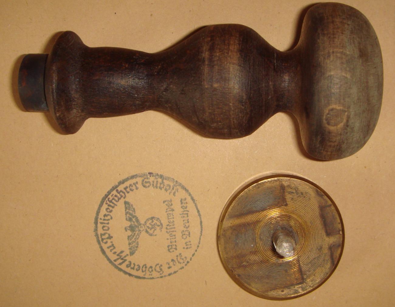 SS and Police stamp - Other Collectables - Gentleman's Military ...
