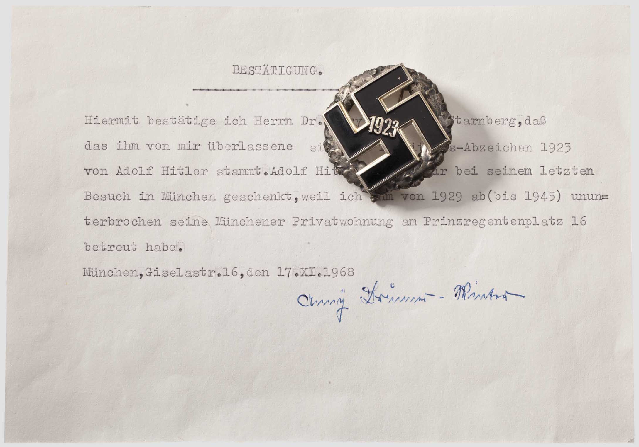 Adolf Hitler's Iron Cross and other awards - Germany: All Eras: The ...