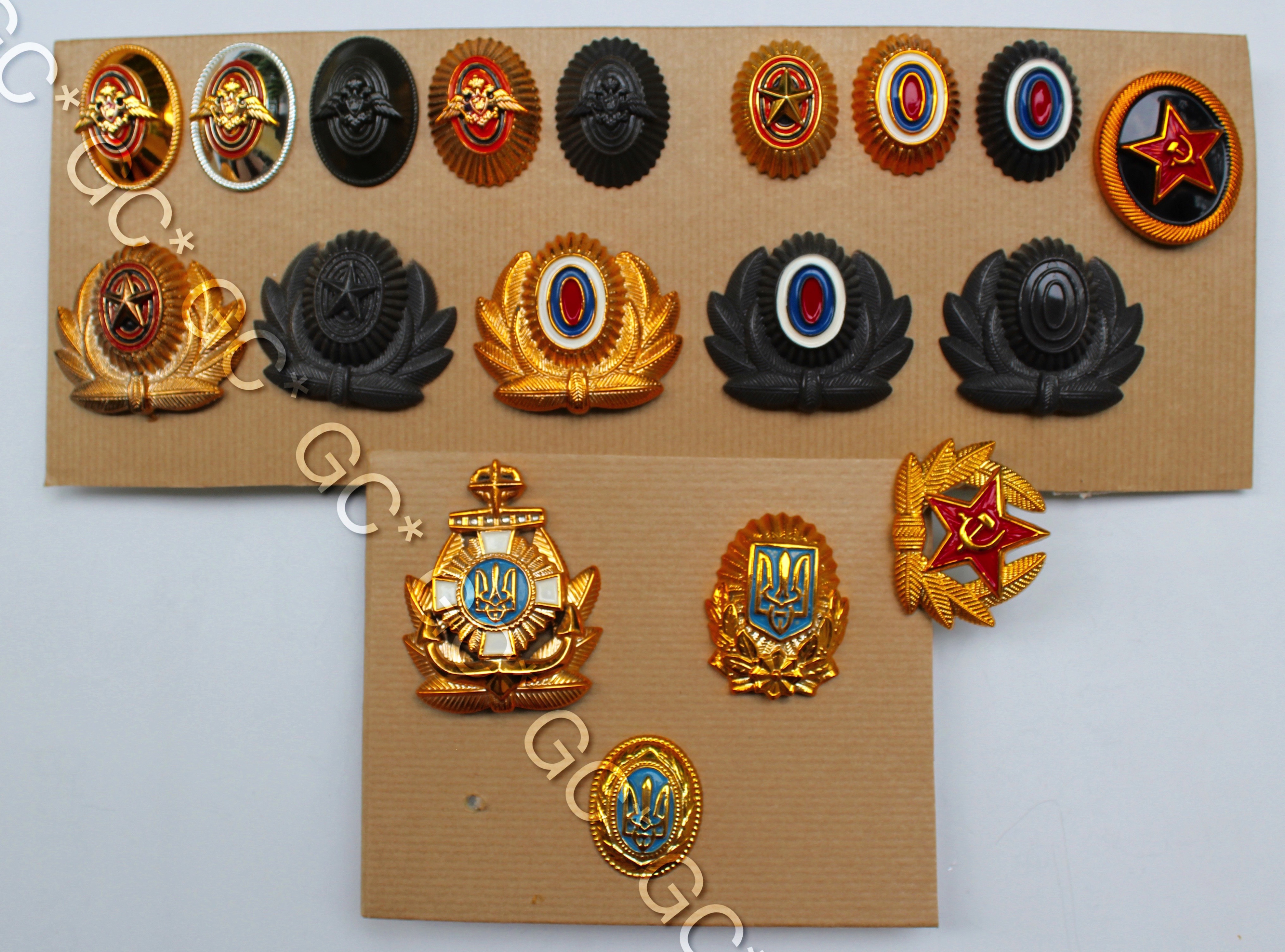 My collection of Russian and CIS cap badges - Russian Federation ...