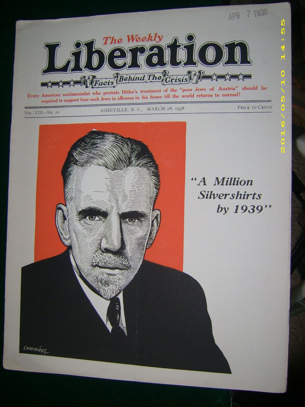 William Pelley's "Liberation" newspaper - United States of America ...
