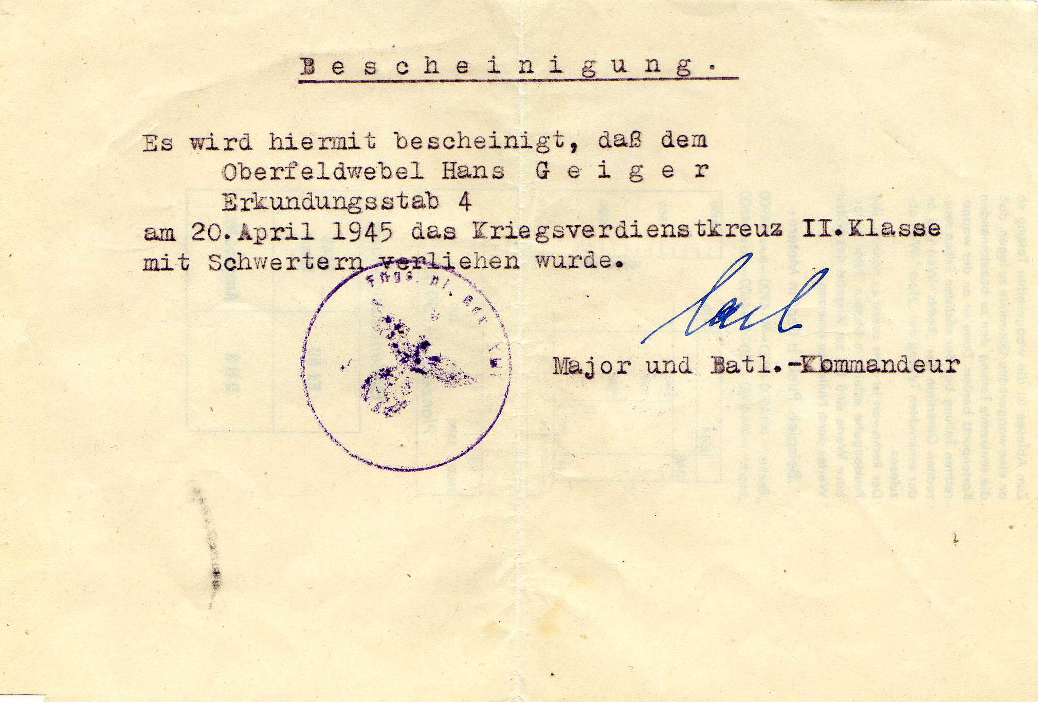 Unidentified WW2 Miscellaneous Signatures - Germany: All Eras ...