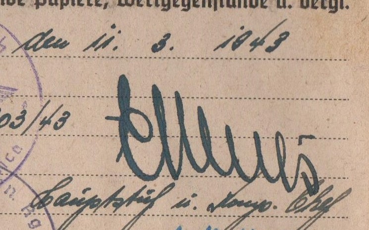 Ehlers, Ewald - Germany: All Eras: Signature Database - Gentleman's ...
