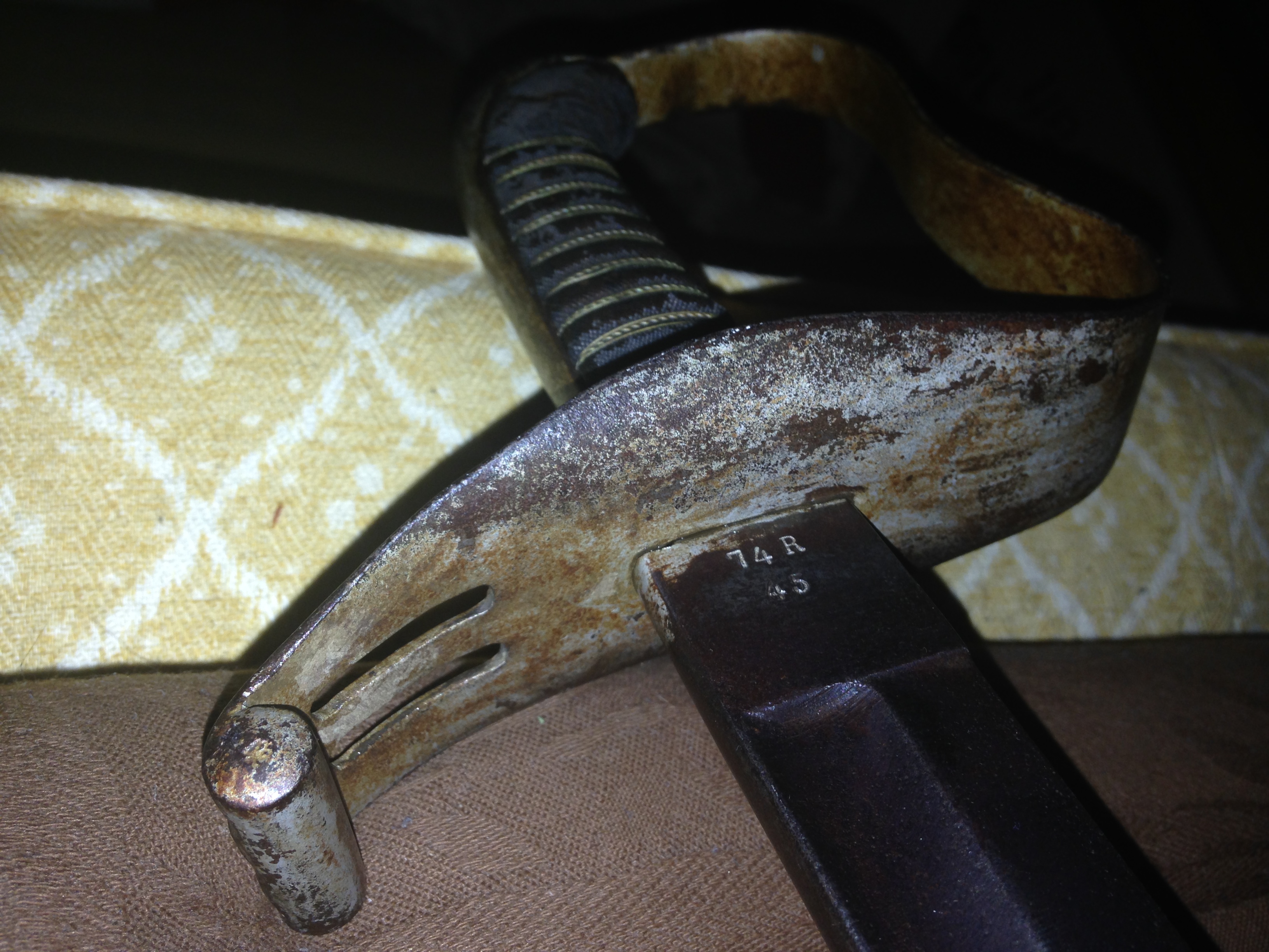 Sword with fish skin handle. Maker marked Vienna? - Austro-Hungarian ...