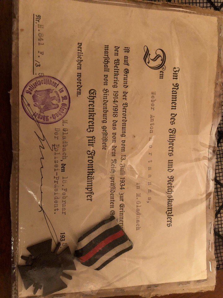 German medals with docs - State, Civil Awards & Decorations - Gentleman ...