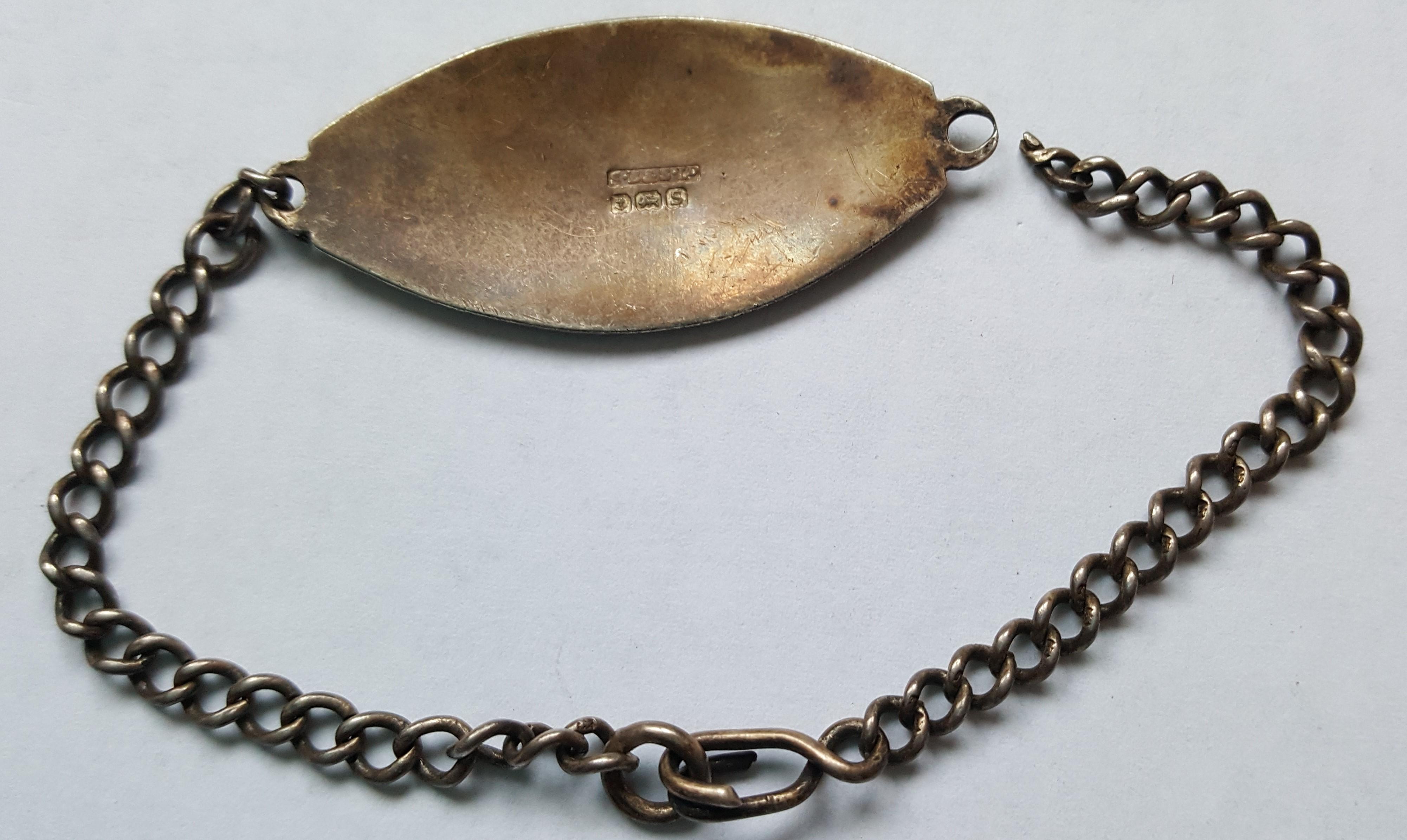 WWI commemorative silver plate/fob - Great Britain: Militaria: Badges ...