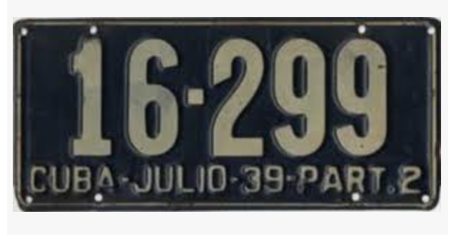 Wanted: Cuban License Plates - Republic of Cuba - Gentleman's Military ...