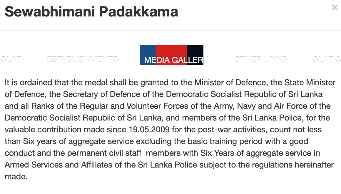 SRI LANKA 2 NEW ARMED FORCES MEDALS - South Asia - Gentleman's Military ...