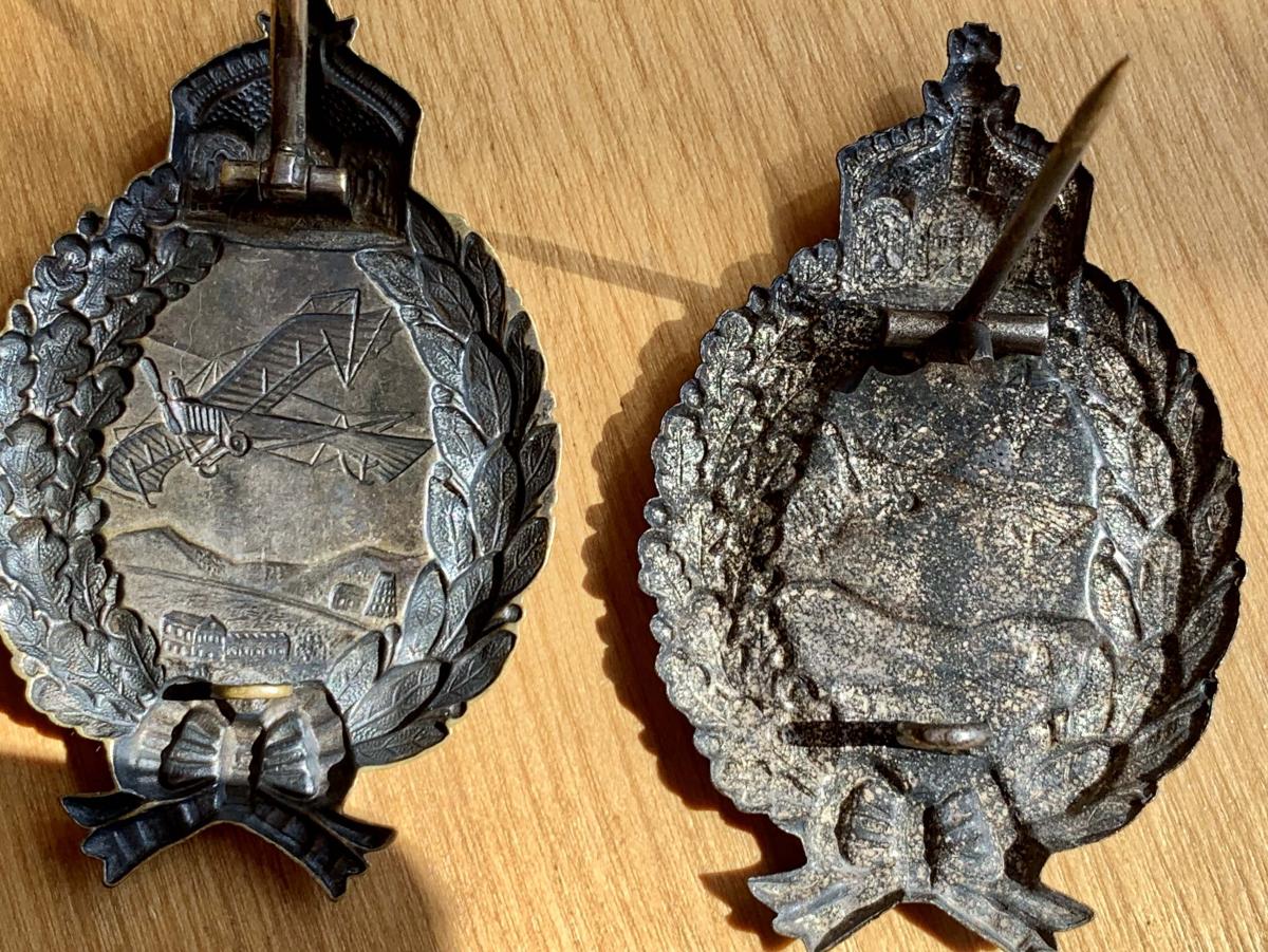 a tale of two cliche' Prussian pilot badges - Germany: Imperial: The ...