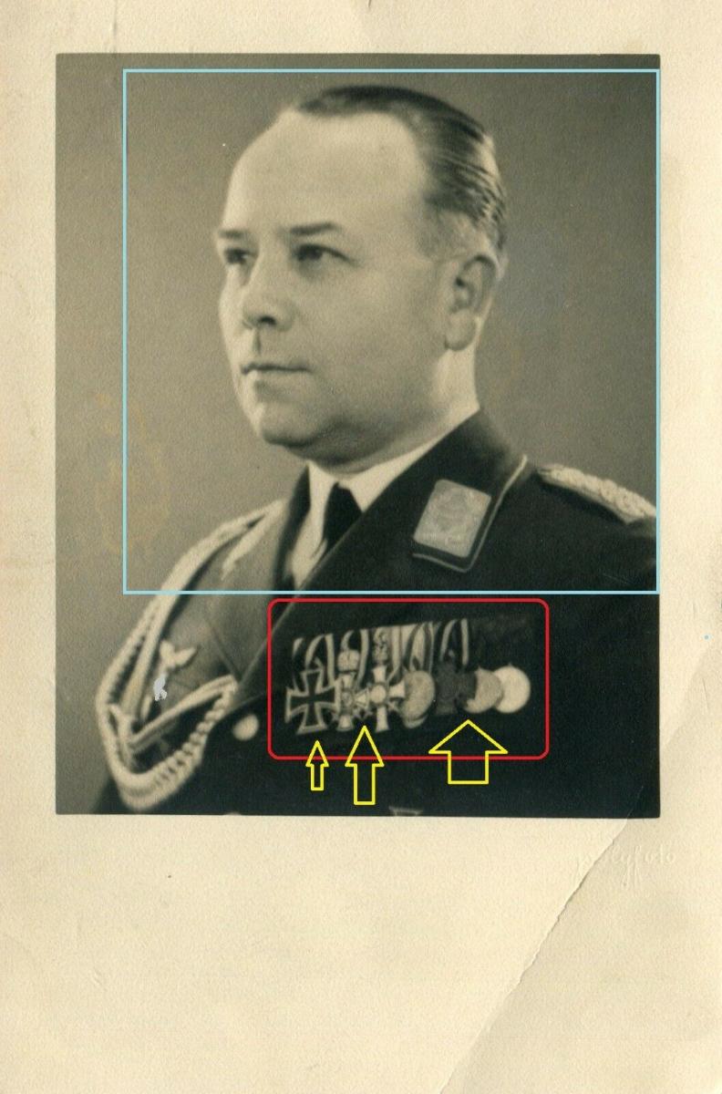 Database with photos of officers showing their knight cross with X of ...
