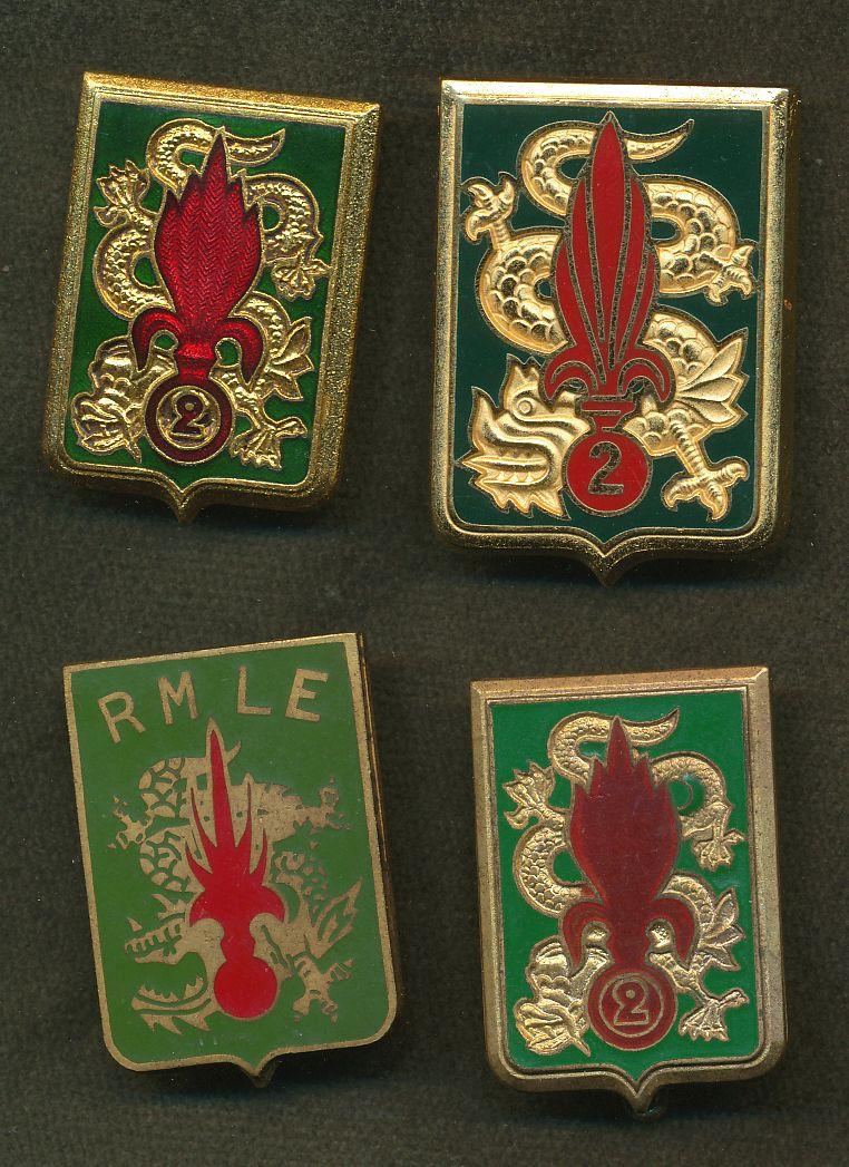 2 Foreign Legion Infantry Indochina badges - France - Gentleman's ...