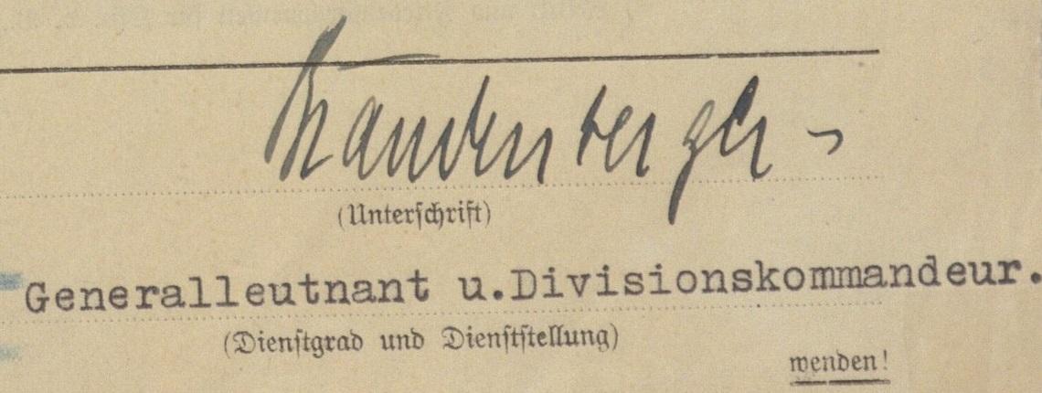 Brandenberger, Erich (RK EL) - Germany: All Eras: Signature Database ...