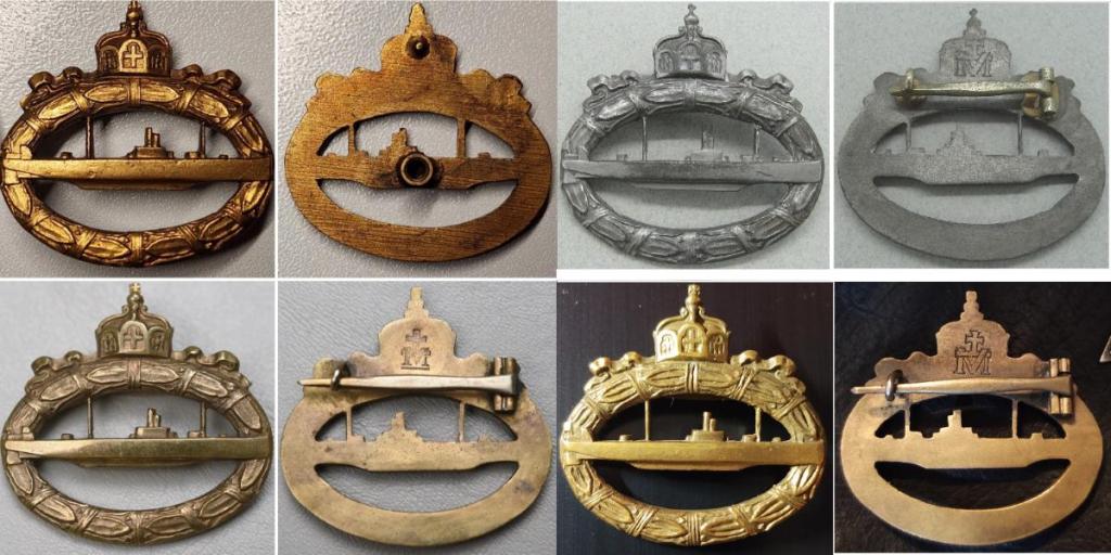 U-Boat badges with a Marian Cross mark - Germany: Imperial: The Orders ...