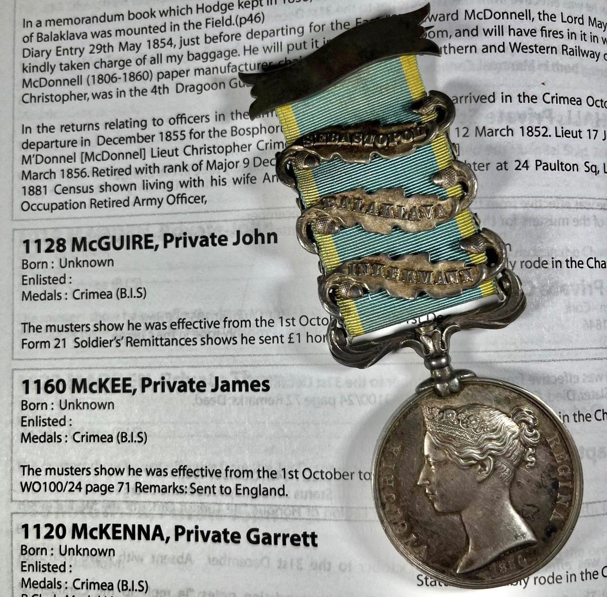 Crimea medal; heavy brigade charger - Great Britain: Orders, Gallantry ...
