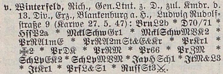 GdK Richard von Winterfeld (1847–1920); help needed - Germany: Imperial ...