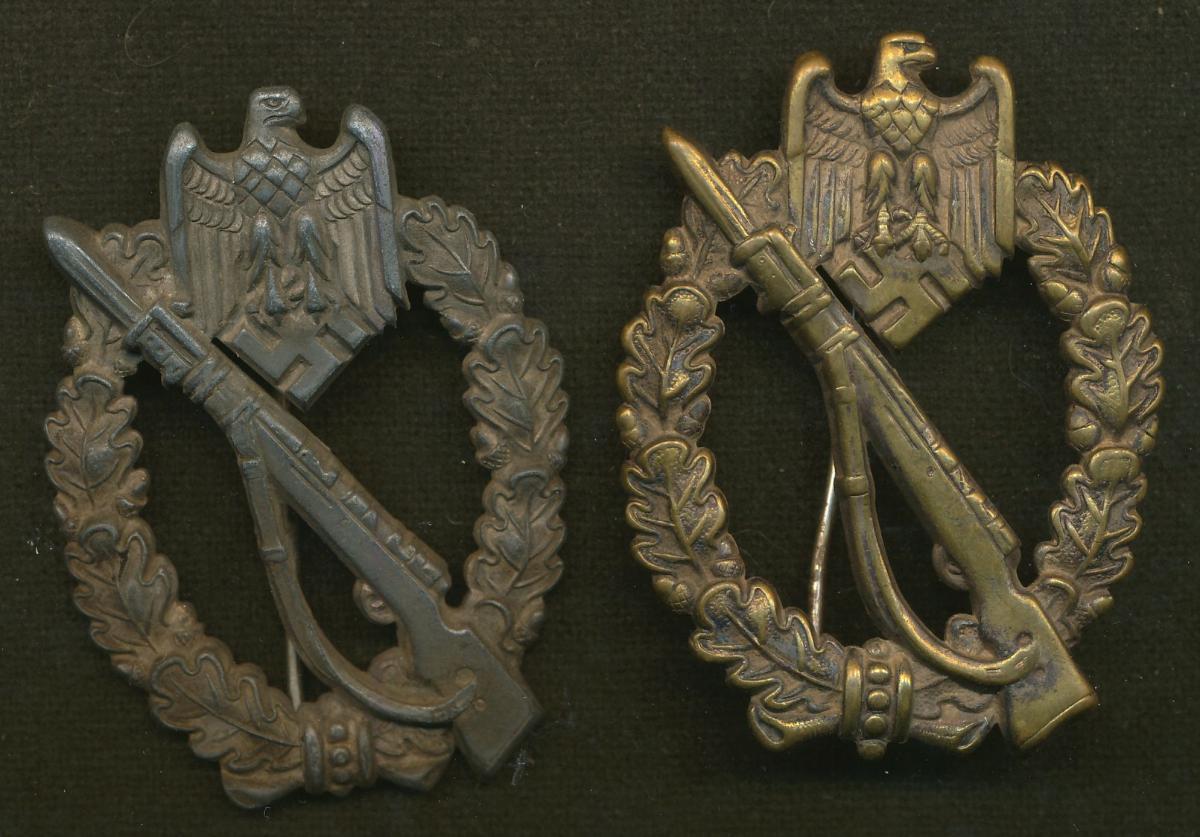 2 Early Infanterie Sturm Abzeichen - Wehrmacht Medals, Decorations ...