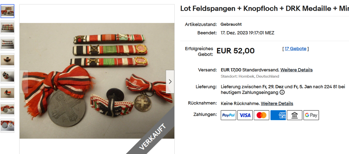 Real eBay Items - Germany: Imperial: The Orders, Decorations and Medals ...