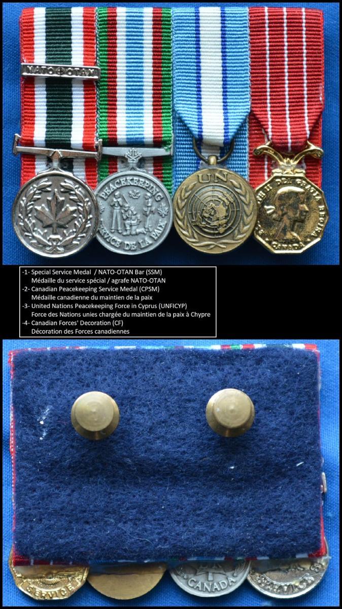 Canada: a miniature group of four " SSM CPSM UNIFICYP & CD" - Canada ...