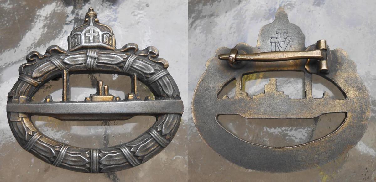 U-Boat badges with a Marian Cross mark - Germany: Imperial: The Orders ...