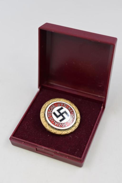 WWII German Nazi Golden Party Badge, NSDAP. Reproduction? - State ...