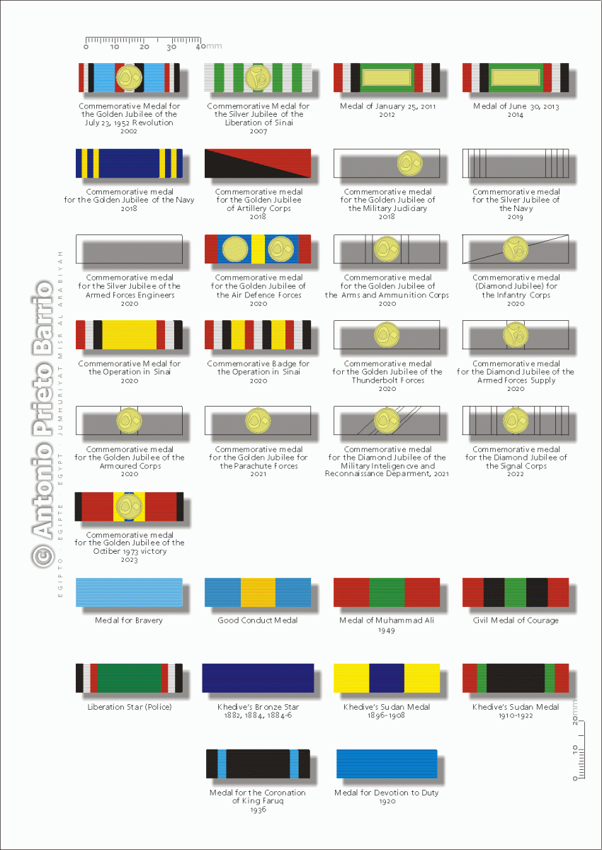 Two new Egyptian medals: Artillery Day and Sinai Operation Campaign ...